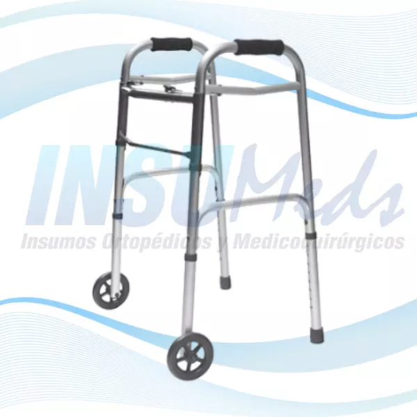KP153 - Caminador con ruedas en aluminio